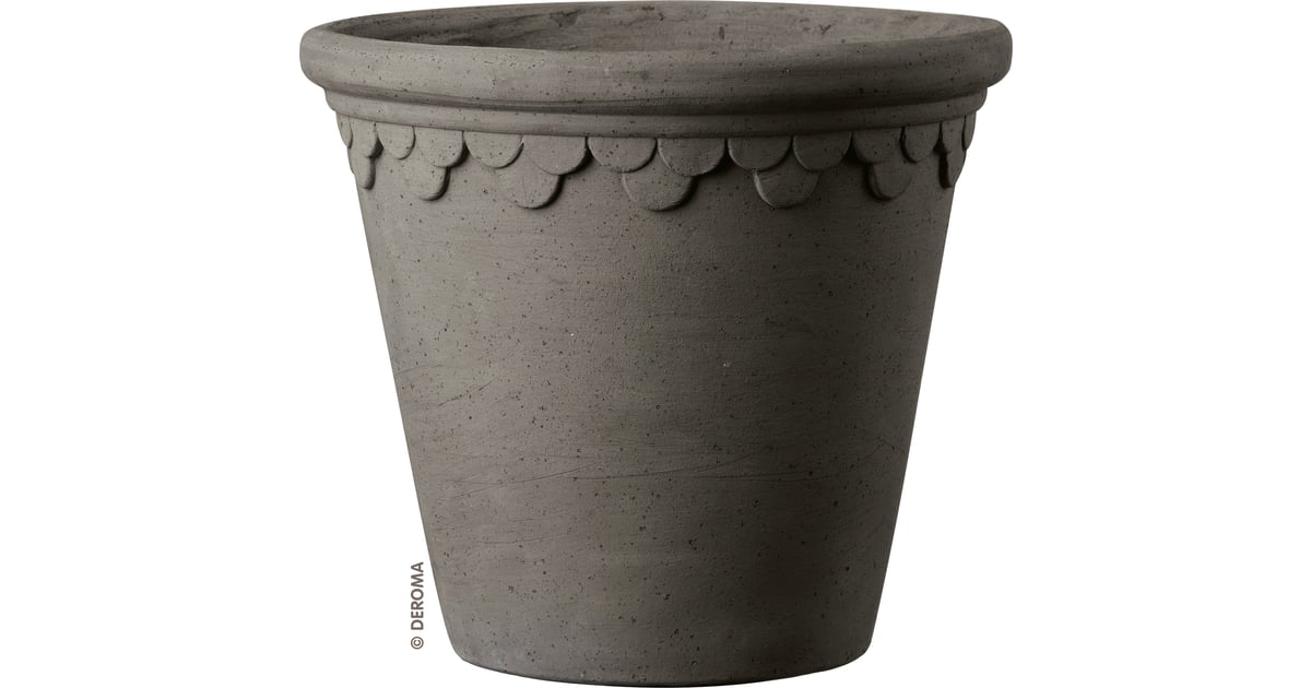 deroma terracotta pot graphite – The Little Big Plant Co